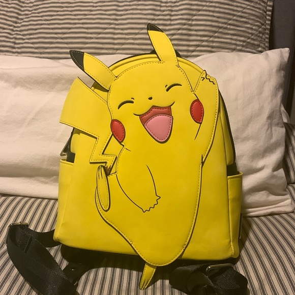 Loungefly | Bags | Loungefly Pokmon Pikachu Smiling Mini Backpack ...